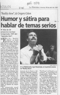 BND Visor : Humor y sátira para hablar de temas serios [artículo].