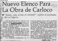 BND Visor : Nuevo elenco para la obra de Carloco [artículo].