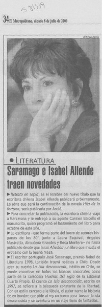 BND Visor : Saramago e Isabel Allende traen novedades [artículo]