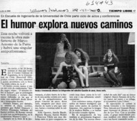 BND Visor : El humor explora nuevos caminos [artículo] Tomás Vio