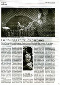 BND Visor : La chunga entre los bárbaros [artículo] Juan Cruz Ruiz.