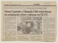 BND Visor : Elena Castedo y Diamela Eltit estuvieron en seminario sobre ...